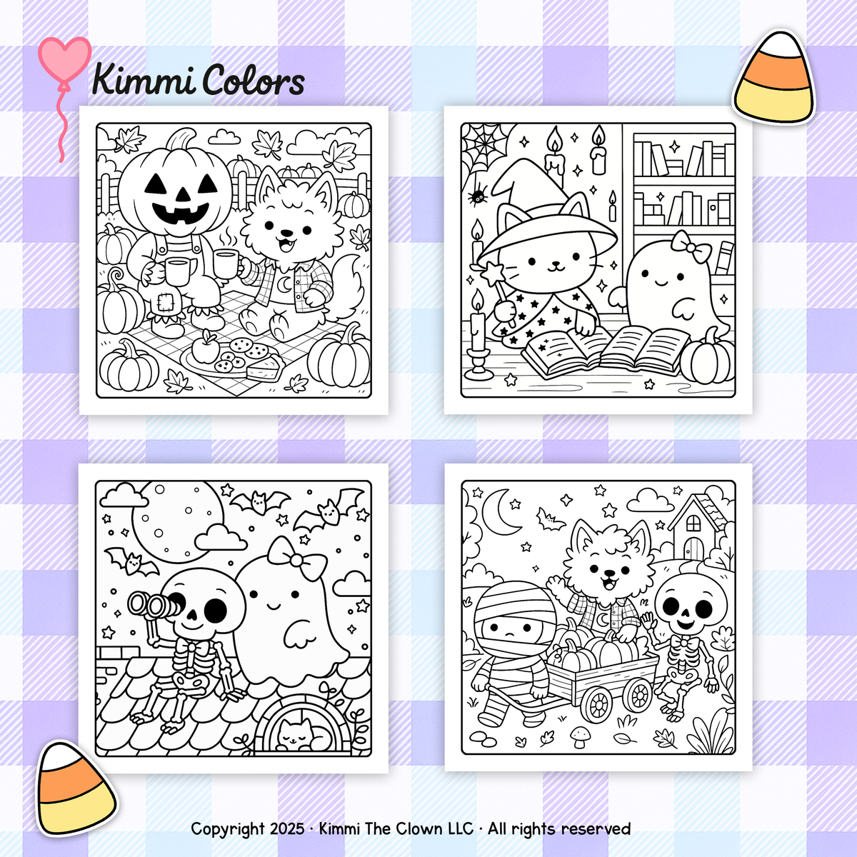 The Boo Crew: A Cozy Halloween Coloring Book – Kimmi The Clown