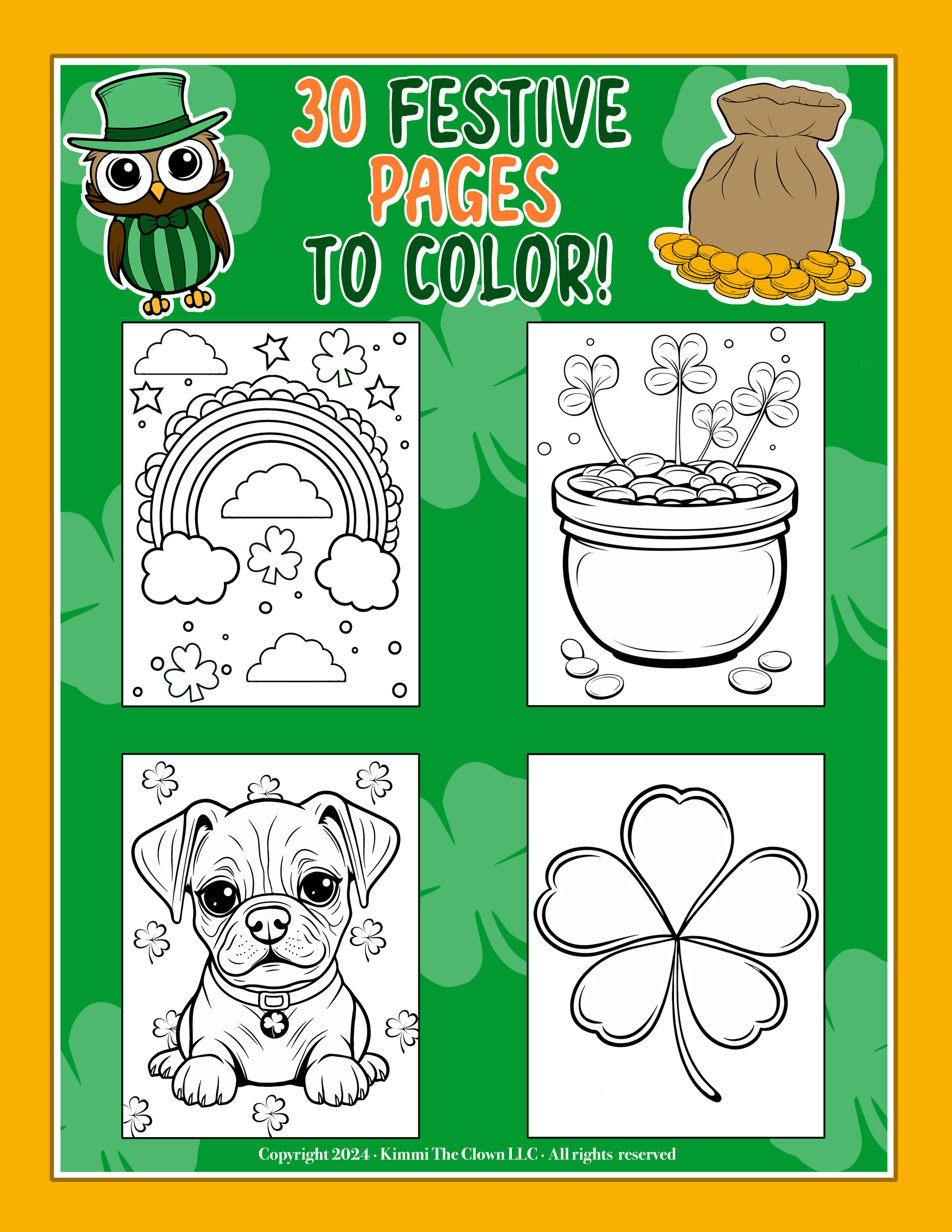Coloring Book Pages For St Patricks Day